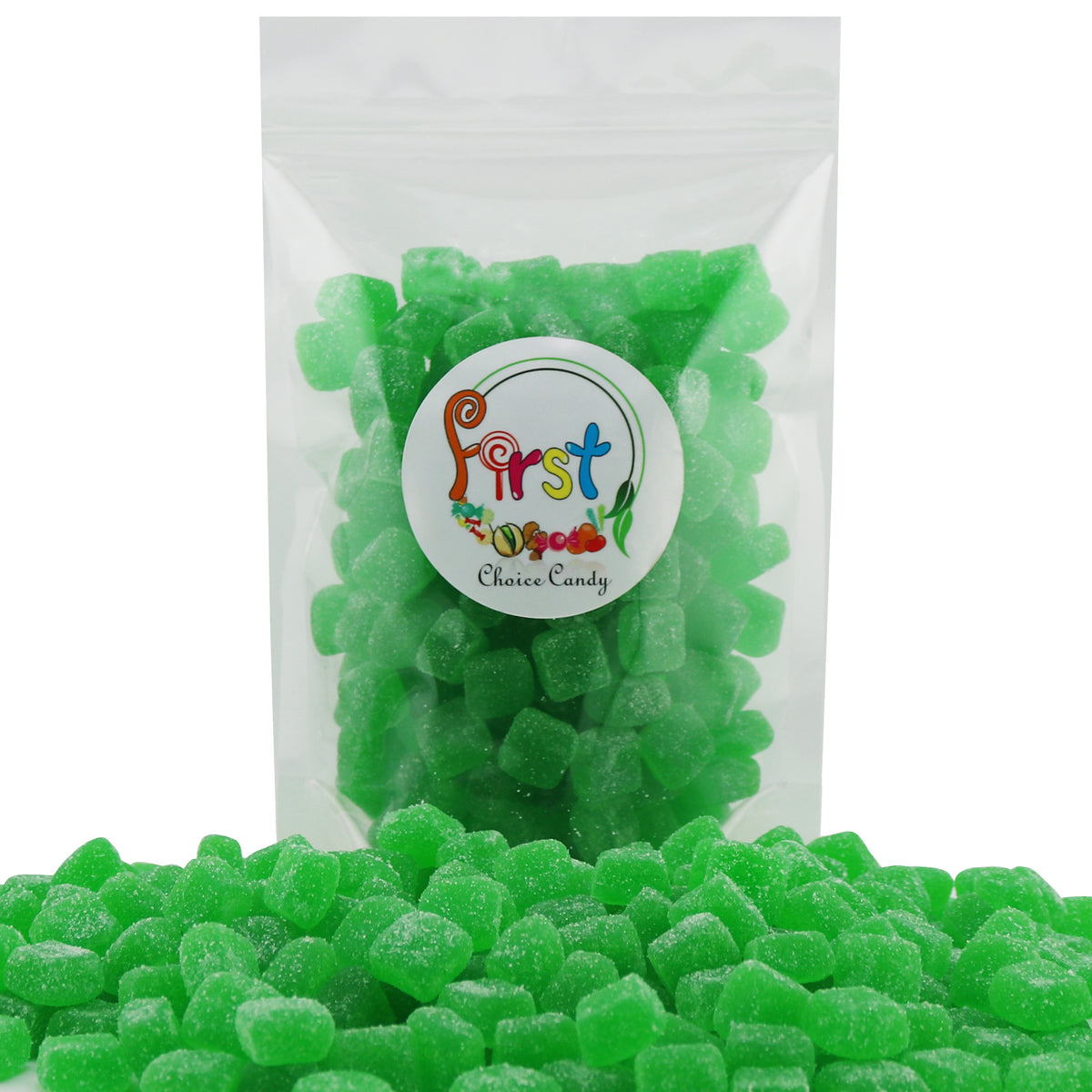 GREEN APPLE SOUR CHEWY CUBES CANDY – fccandy