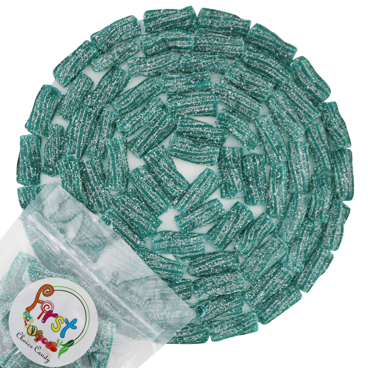 SOUR BLUE RASPBERRY TWISTEROOS LICORICE TWIST BITES – fccandy