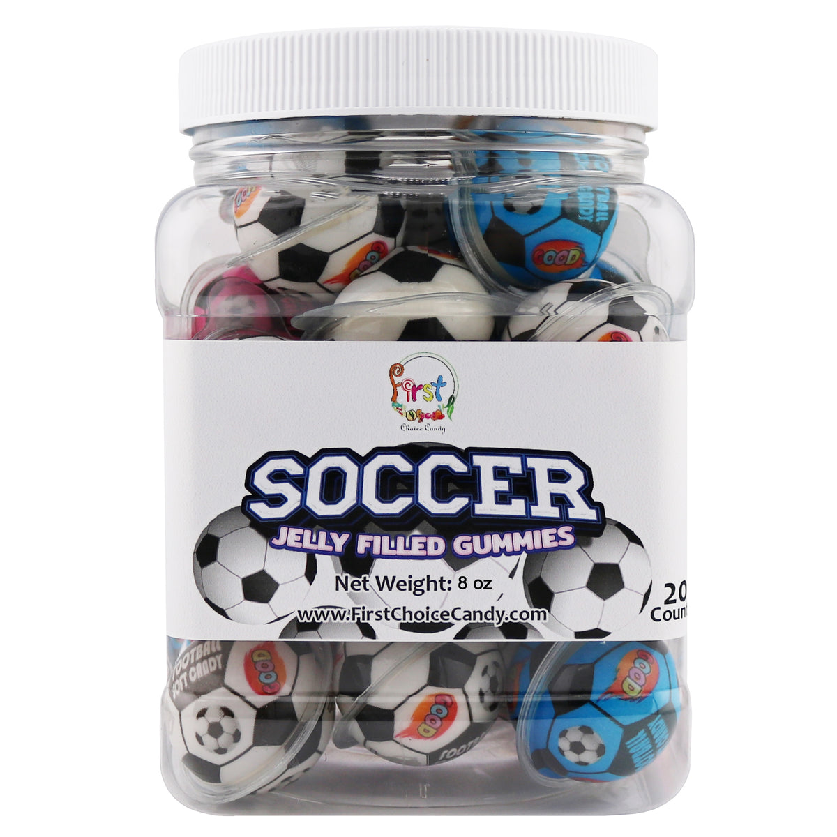 SOCCER BALL JELLY FILLED GUMMIES 20 PIECES – fccandy