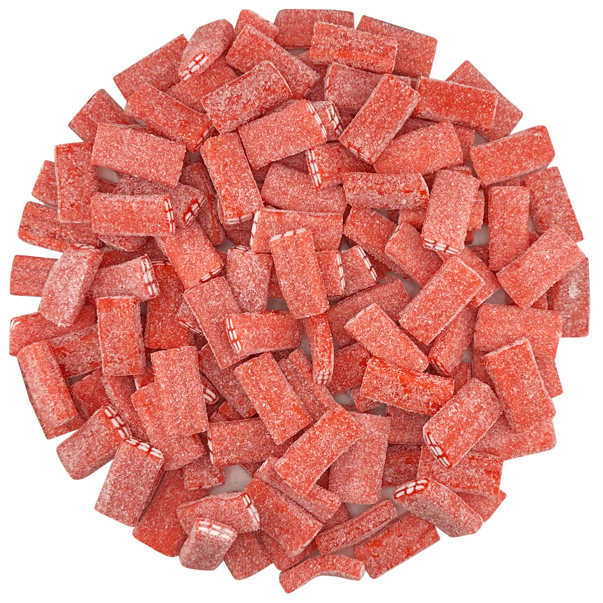 SOUR STRAWBERRY BRICKS BITE SIZE GUMMY CANDY – fccandy