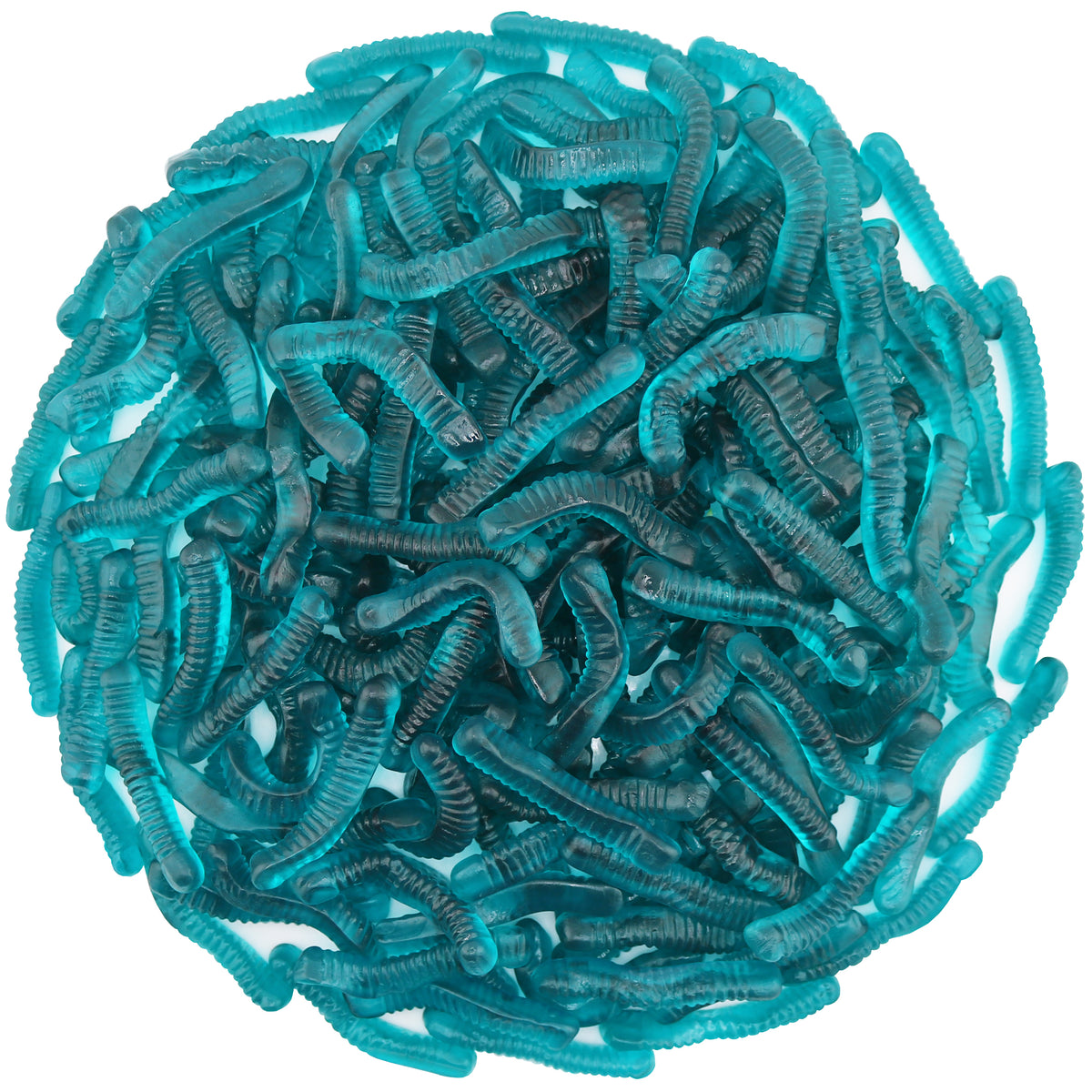 BLUE RASPBERRY GUMMY WORMS – fccandy