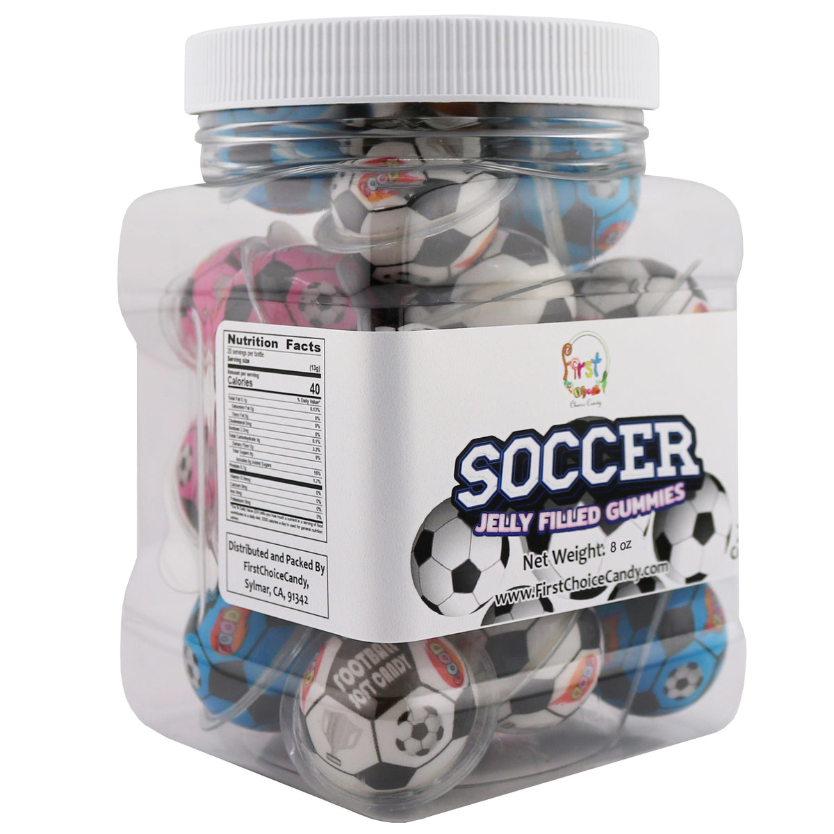 SOCCER BALL JELLY FILLED GUMMIES 20 PIECES – fccandy