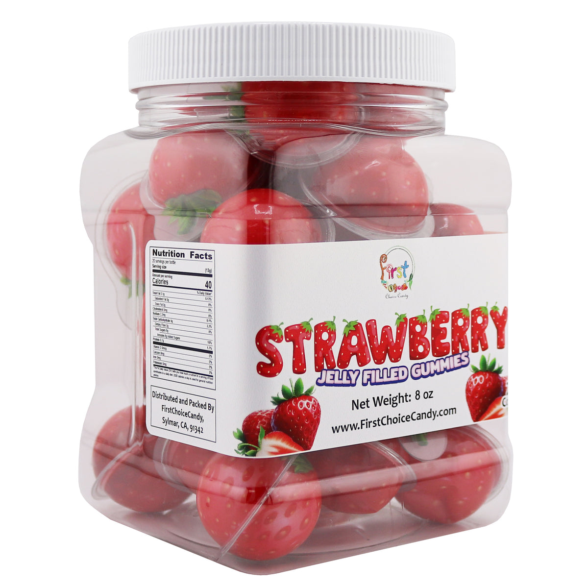 STRAWBERRY JELLY FILLED GUMMIES 20 PIECES – fccandy