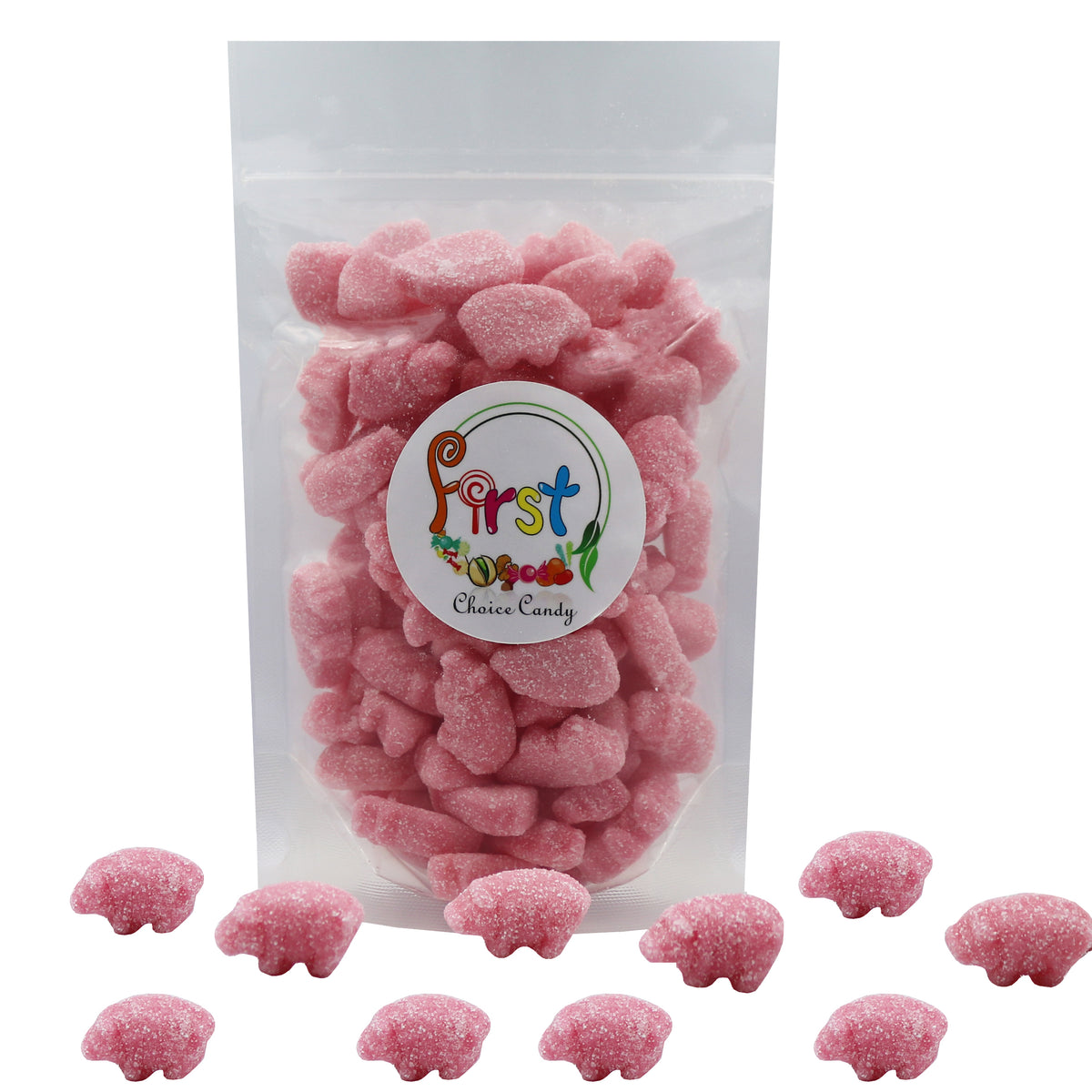 SOUR STRAWBERRY MINI PIGS GUMMY – fccandy
